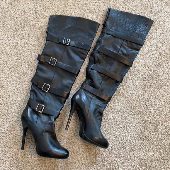 BCBG | Shoes | Bcbg Knee High Leather Boots | Poshmark